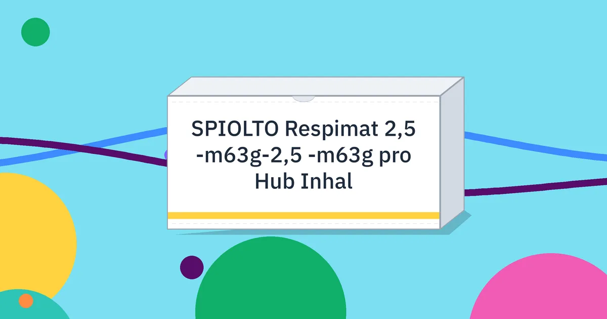 Symbolbild: Packung mit der Aufschrift SPIOLTO Respimat 2,5 -m63g-2,5 -m63g pro Hub Inhal (PZN 14348712) – Verfügbarkeit und Bezug in Apotheken in Frankfurt am Main