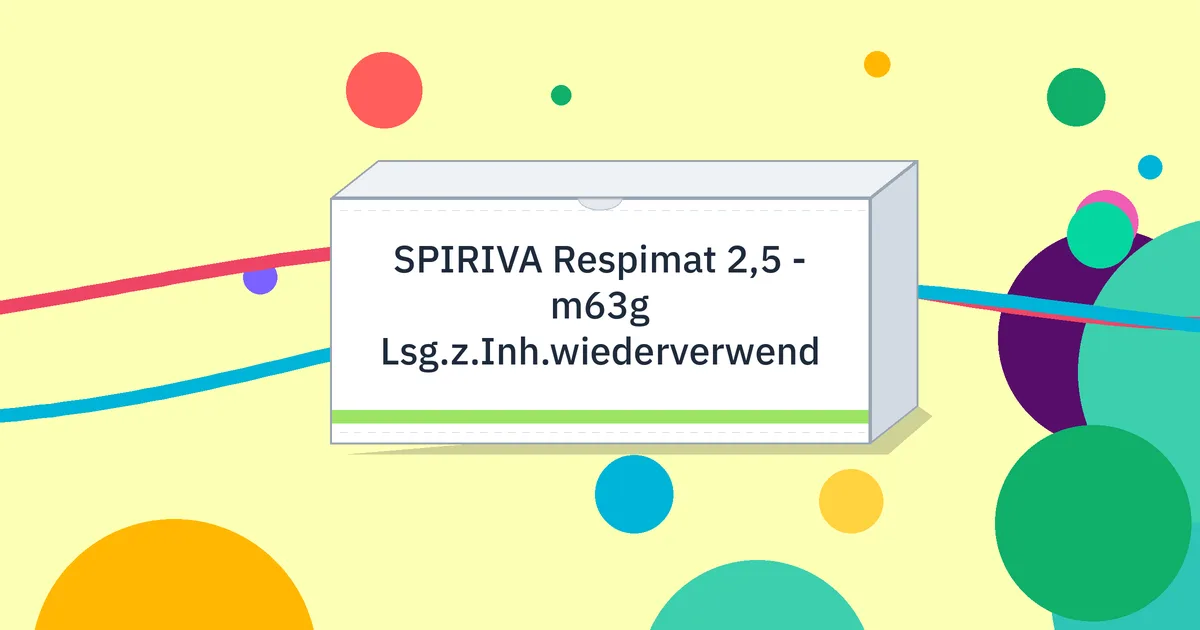 Symbolbild: Packung mit der Aufschrift SPIRIVA Respimat 2,5 -m63g Lsg.z.Inh.wiederverwend (PZN 19077399) – Verfügbarkeit und Bezug in Apotheken in Frankfurt am Main