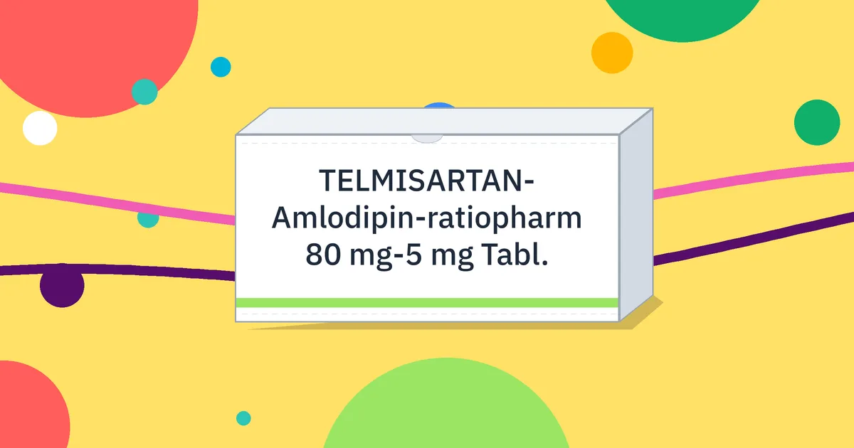 Symbolbild: Packung mit der Aufschrift TELMISARTAN-Amlodipin-ratiopharm 80 mg-5 mg Tabl. (PZN 17840448) – Verfügbarkeit und Bezug in Apotheken in Frankfurt am Main