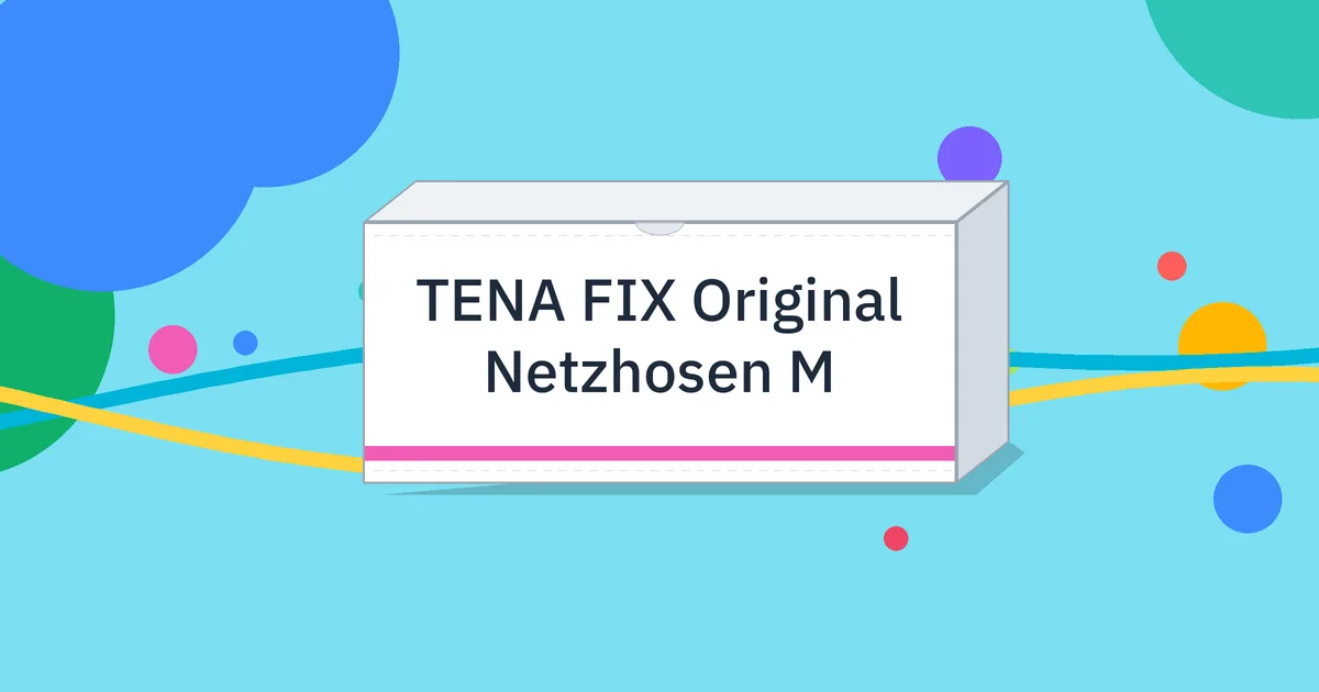 Symbolbild: Packung mit der Aufschrift TENA FIX Original Netzhosen M (PZN 11854188) – Verfügbarkeit und Bezug in Apotheken in Frankfurt am Main