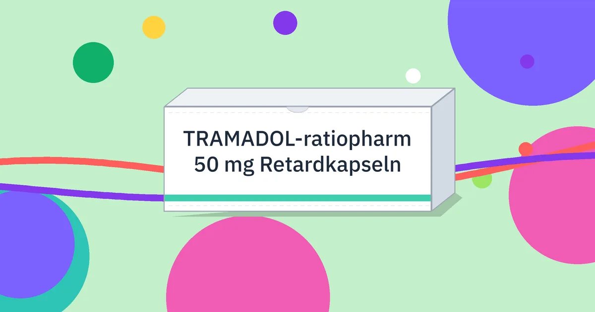 Symbolbild: Packung mit der Aufschrift TRAMADOL-ratiopharm 50 mg Retardkapseln (PZN 03931650) – Verfügbarkeit und Bezug in Apotheken in Frankfurt am Main
