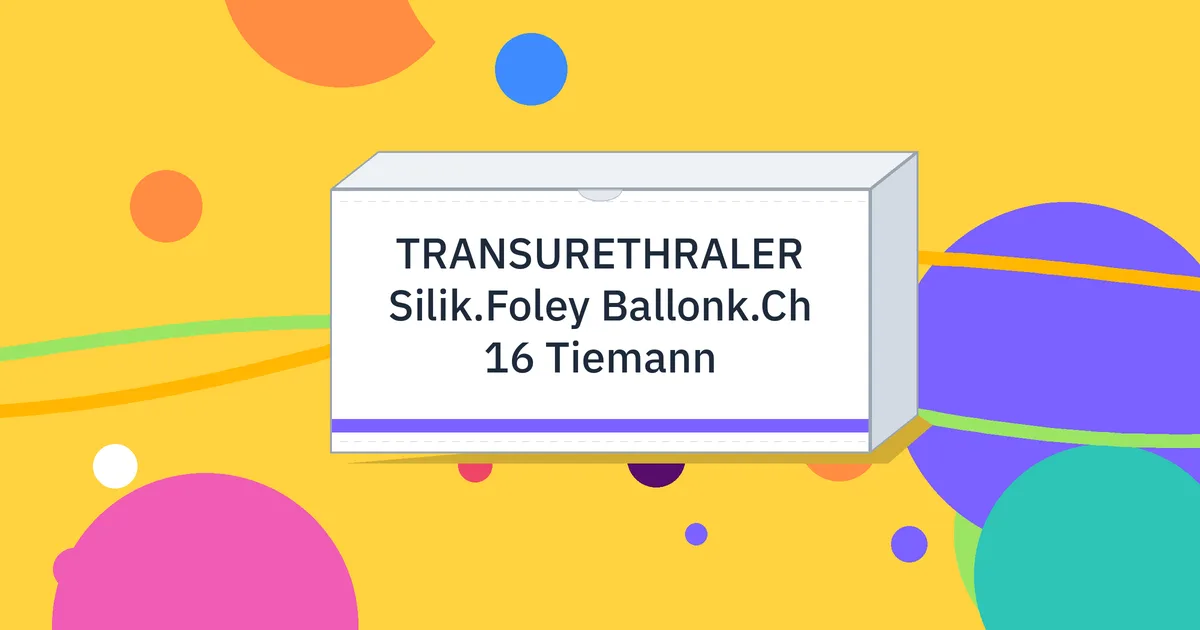 Symbolbild: Packung mit der Aufschrift TRANSURETHRALER Silik.Foley Ballonk.Ch 16 Tiemann (PZN 18040709) – Verfügbarkeit und Bezug in Apotheken in Frankfurt am Main
