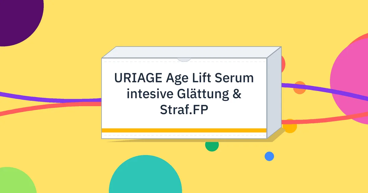 Symbolbild: Packung mit der Aufschrift URIAGE Age Lift Serum intesive Glättung & Straf.FP (PZN 20949249) – Verfügbarkeit und Bezug in Apotheken in Frankfurt am Main