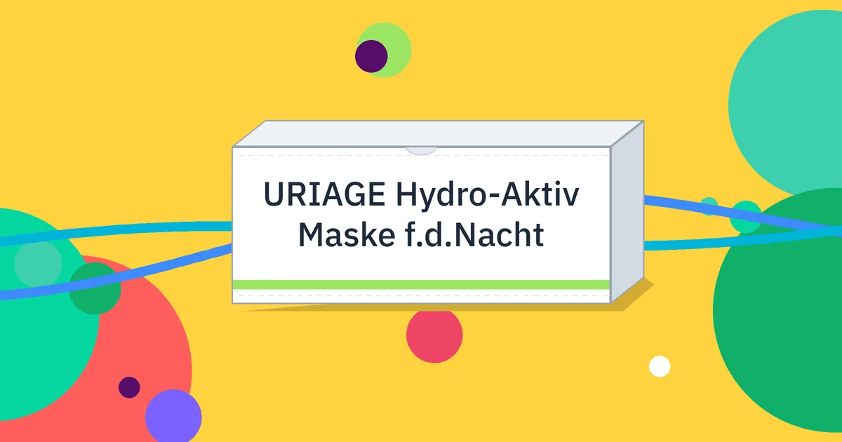 Symbolbild: Packung mit der Aufschrift URIAGE Hydro-Aktiv Maske f.d.Nacht (PZN 17182092) – Verfügbarkeit und Bezug in Apotheken in Frankfurt am Main