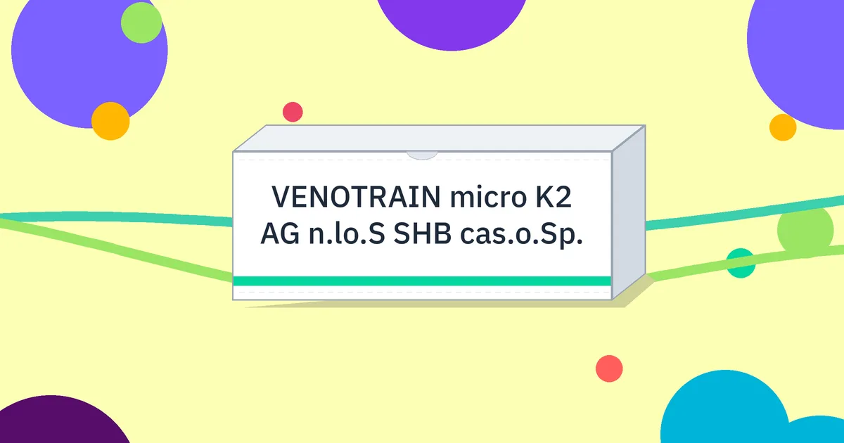 Symbolbild: Packung mit der Aufschrift VENOTRAIN micro K2 AG n.lo.S SHB cas.o.Sp. (PZN 20760233) – Verfügbarkeit und Bezug in Apotheken in Frankfurt am Main