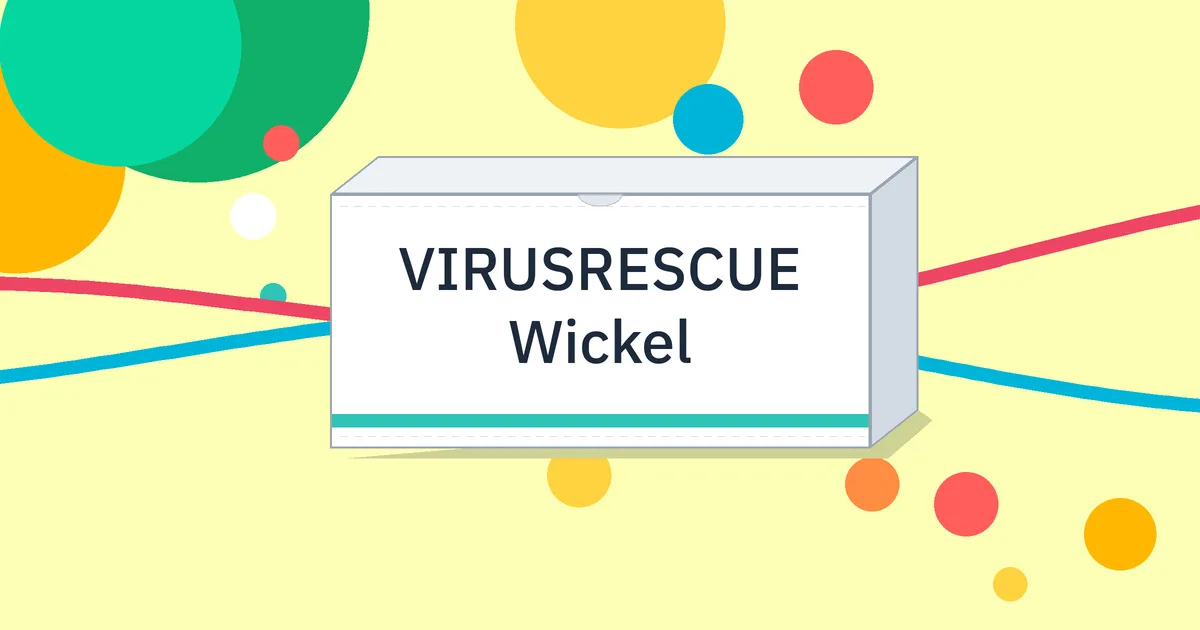 Symbolbild: Packung mit der Aufschrift VIRUSRESCUE Wickel (PZN 19205466) – Verfügbarkeit und Bezug in Apotheken in Frankfurt am Main