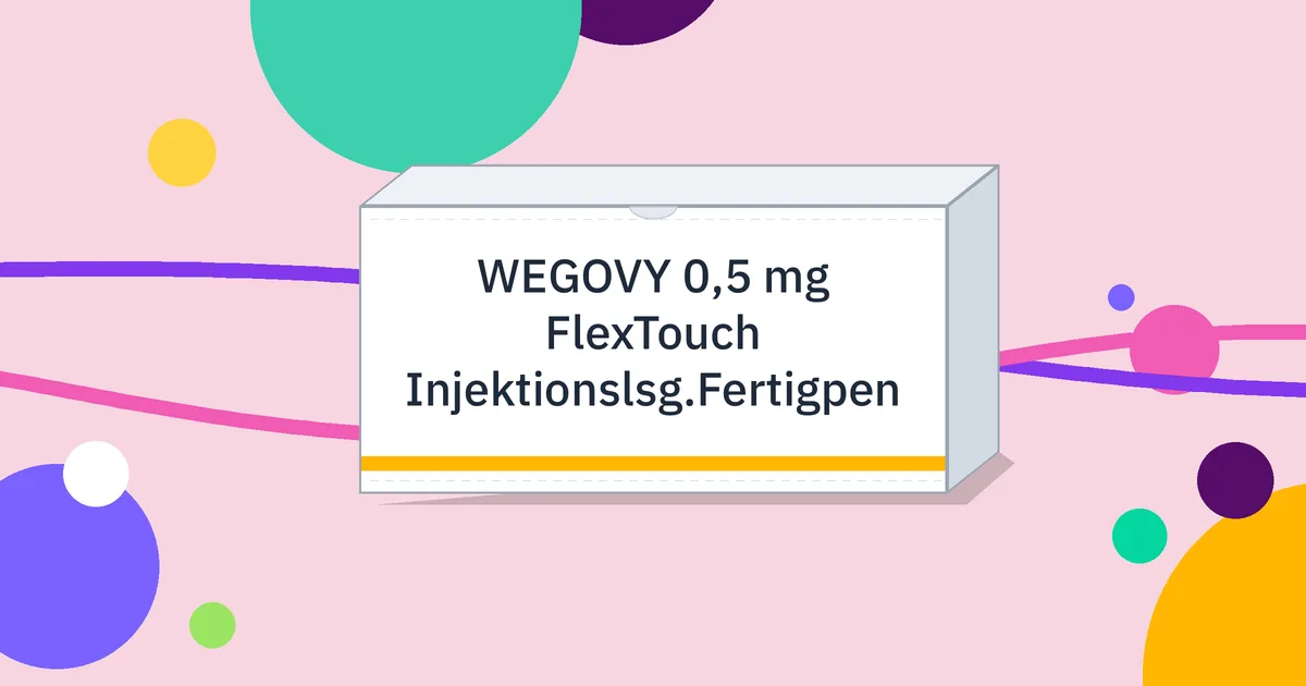 Symbolbild: Packung mit der Aufschrift WEGOVY 0,5 mg FlexTouch Injektionslsg.Fertigpen (PZN 19525751) – Verfügbarkeit und Bezug in Apotheken in Frankfurt am Main