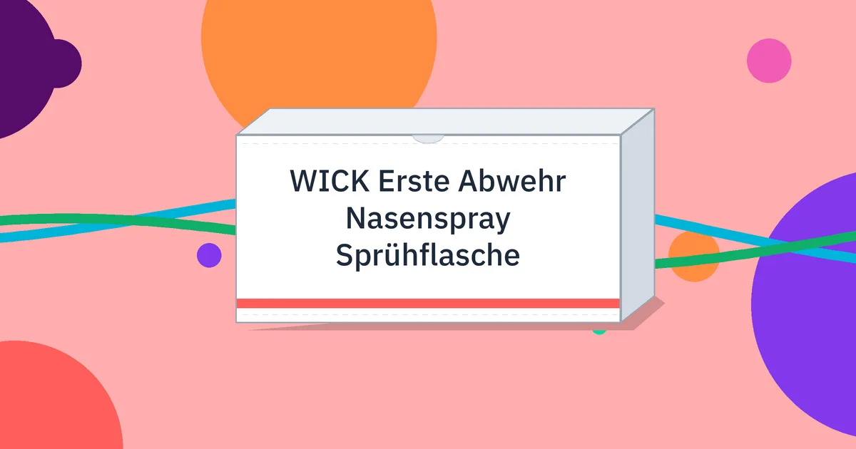 Symbolbild: Packung mit der Aufschrift WICK Erste Abwehr Nasenspray Sprühflasche (PZN 02369761) – Verfügbarkeit und Bezug in Apotheken in Frankfurt am Main