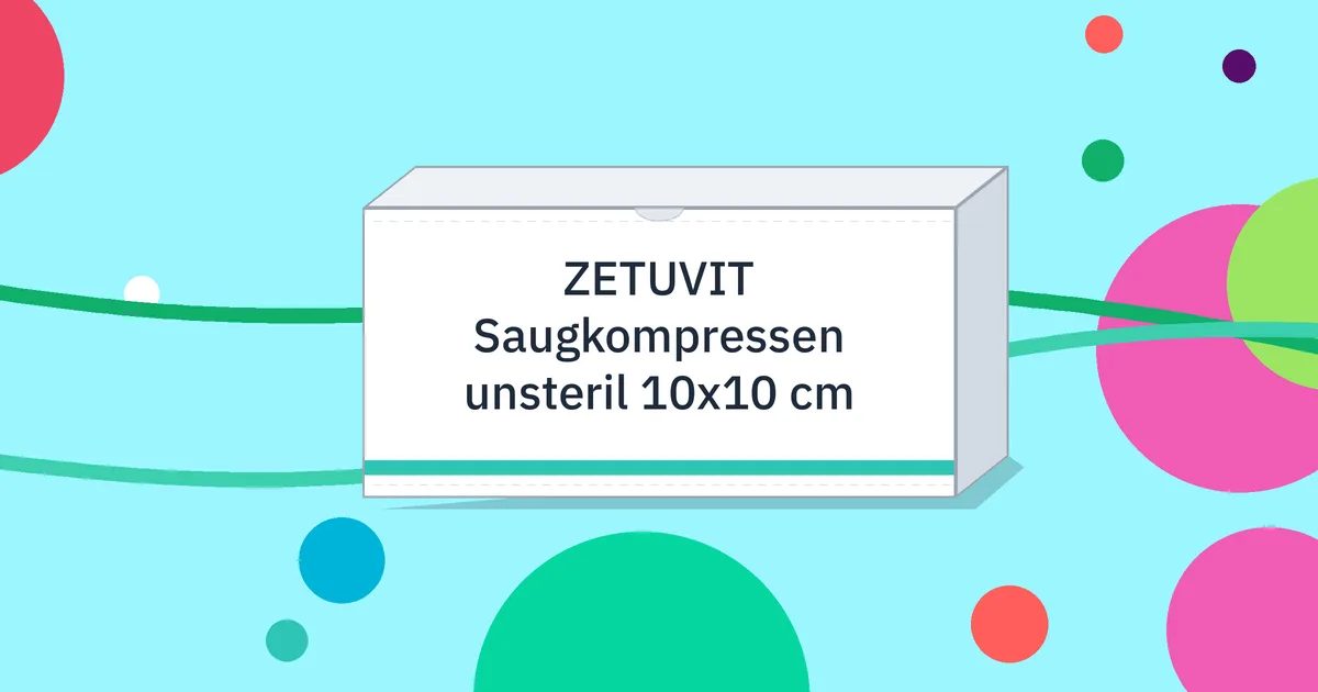 Symbolbild: Packung mit der Aufschrift ZETUVIT Saugkompressen unsteril 10x10 cm (PZN 19704560) – Verfügbarkeit und Bezug in Apotheken in Frankfurt am Main
