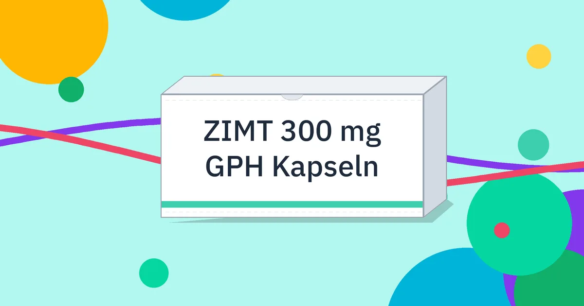 Symbolbild: Packung mit der Aufschrift ZIMT 300 mg GPH Kapseln (PZN 04699511) – Verfügbarkeit und Bezug in Apotheken in Frankfurt am Main