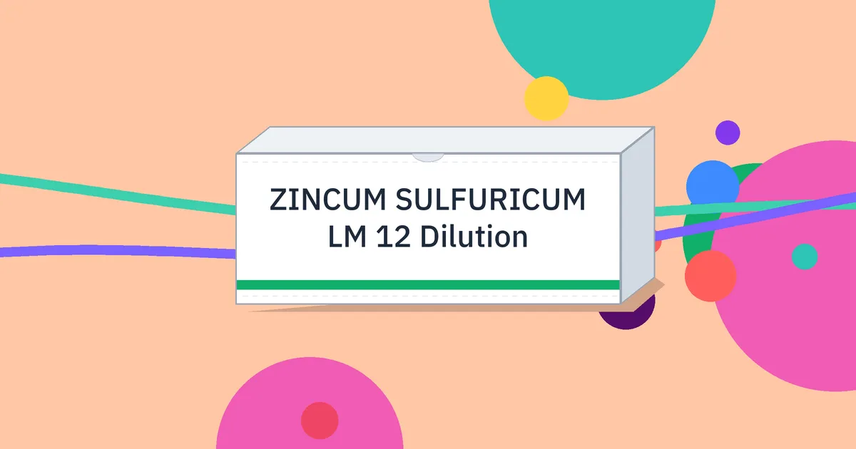 Symbolbild: Packung mit der Aufschrift ZINCUM SULFURICUM LM 12 Dilution (PZN 08806949) – Verfügbarkeit und Bezug in Apotheken in Frankfurt am Main