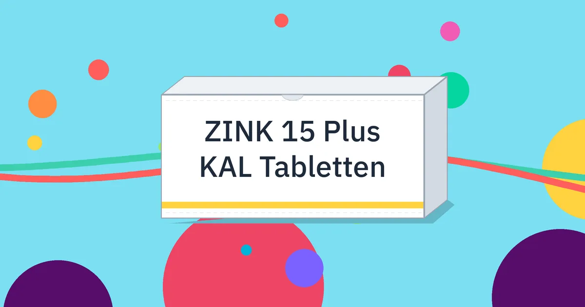 Symbolbild: Packung mit der Aufschrift ZINK 15 Plus KAL Tabletten (PZN 16801966) – Verfügbarkeit und Bezug in Apotheken in Frankfurt am Main