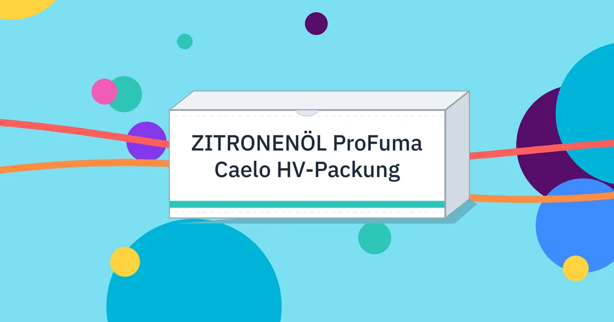 Symbolbild: Packung mit der Aufschrift ZITRONENÖL ProFuma Caelo HV-Packung (PZN 07113210) – Verfügbarkeit und Bezug in Apotheken in Frankfurt am Main