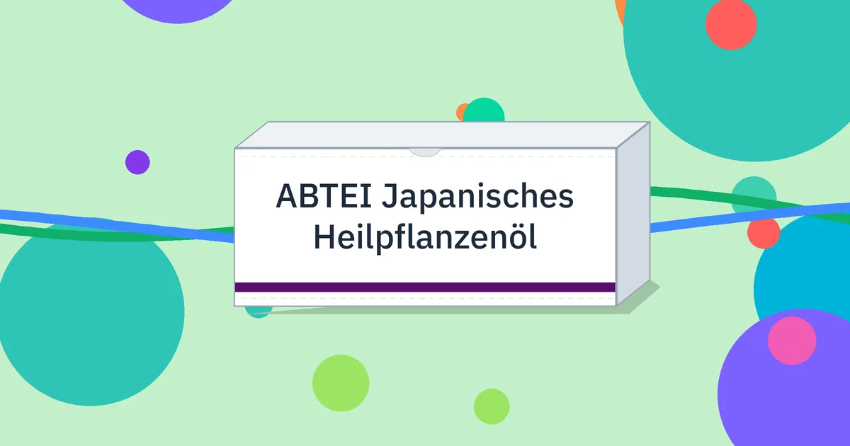 Symbolbild: Packung mit der Aufschrift ABTEI Japanisches Heilpflanzenöl (PZN 01641505) – Verfügbarkeit und Bezug in Apotheken in Frankfurt am Main