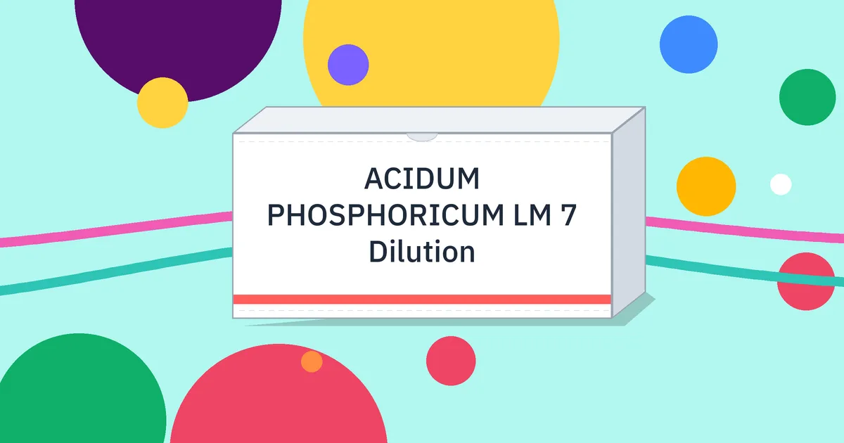 Symbolbild: Packung mit der Aufschrift ACIDUM PHOSPHORICUM LM 7 Dilution (PZN 12753101) – Verfügbarkeit und Bezug in Apotheken in Frankfurt am Main