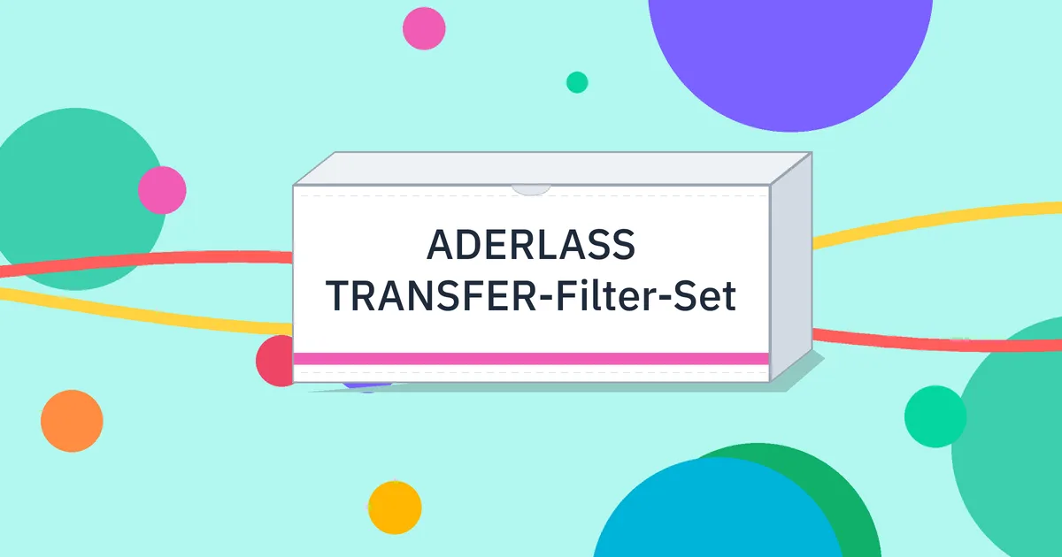 Symbolbild: Packung mit der Aufschrift ADERLASS TRANSFER-Filter-Set (PZN 12432880) – Verfügbarkeit und Bezug in Apotheken in Frankfurt am Main