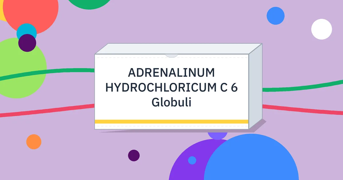 Symbolbild: Packung mit der Aufschrift ADRENALINUM HYDROCHLORICUM C 6 Globuli (PZN 19719840) – Verfügbarkeit und Bezug in Apotheken in Frankfurt am Main