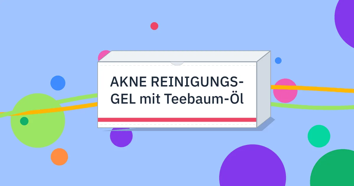 Symbolbild: Packung mit der Aufschrift AKNE REINIGUNGS-GEL mit Teebaum-Öl (PZN 19624708) – Verfügbarkeit und Bezug in Apotheken in Frankfurt am Main