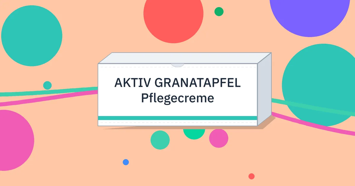 Symbolbild: Packung mit der Aufschrift AKTIV GRANATAPFEL Pflegecreme (PZN 15630936) – Verfügbarkeit und Bezug in Apotheken in Frankfurt am Main