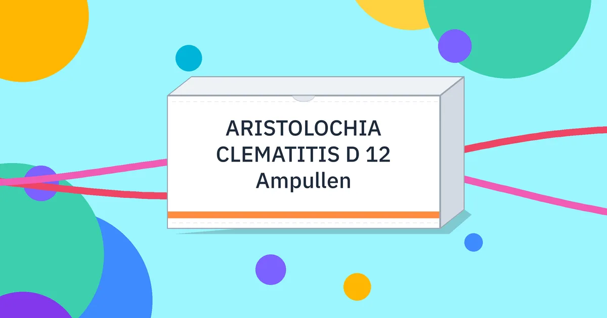 Symbolbild: Packung mit der Aufschrift ARISTOLOCHIA CLEMATITIS D 12 Ampullen (PZN 11704106) – Verfügbarkeit und Bezug in Apotheken in Frankfurt am Main