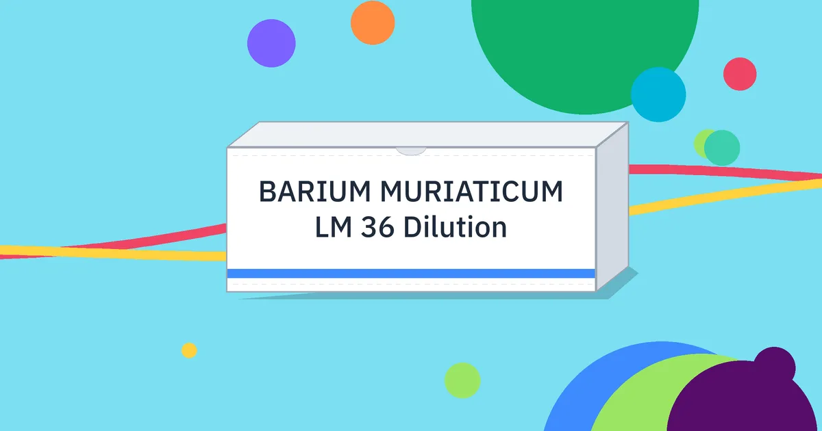 Symbolbild: Packung mit der Aufschrift BARIUM MURIATICUM LM 36 Dilution (PZN 12790473) – Verfügbarkeit und Bezug in Apotheken in Frankfurt am Main