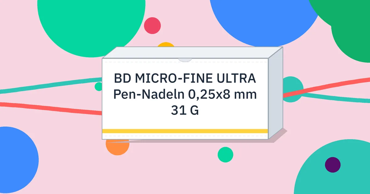 Symbolbild: Packung mit der Aufschrift BD MICRO-FINE ULTRA Pen-Nadeln 0,25x8 mm 31 G (PZN 19698747) – Verfügbarkeit und Bezug in Apotheken in Frankfurt am Main