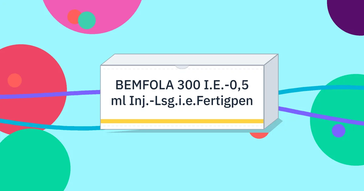 Symbolbild: Packung mit der Aufschrift BEMFOLA 300 I.E.-0,5 ml Inj.-Lsg.i.e.Fertigpen (PZN 17206527) – Verfügbarkeit und Bezug in Apotheken in Frankfurt am Main