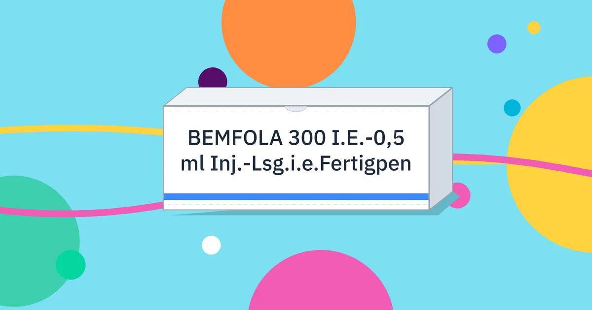 Symbolbild: Packung mit der Aufschrift BEMFOLA 300 I.E.-0,5 ml Inj.-Lsg.i.e.Fertigpen (PZN 19852326) – Verfügbarkeit und Bezug in Apotheken in Frankfurt am Main