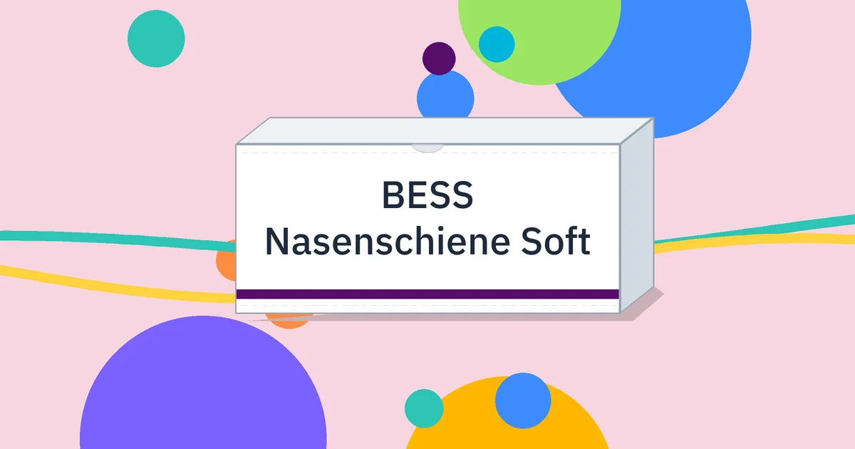 Symbolbild: Packung mit der Aufschrift BESS Nasenschiene Soft (PZN 09005849) – Verfügbarkeit und Bezug in Apotheken in Frankfurt am Main