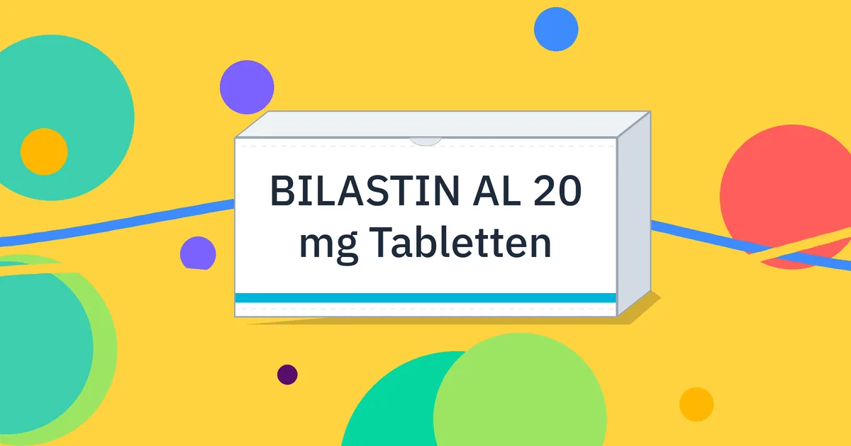 Symbolbild: Packung mit der Aufschrift BILASTIN AL 20 mg Tabletten (PZN 19752843) – Verfügbarkeit und Bezug in Apotheken in Frankfurt am Main