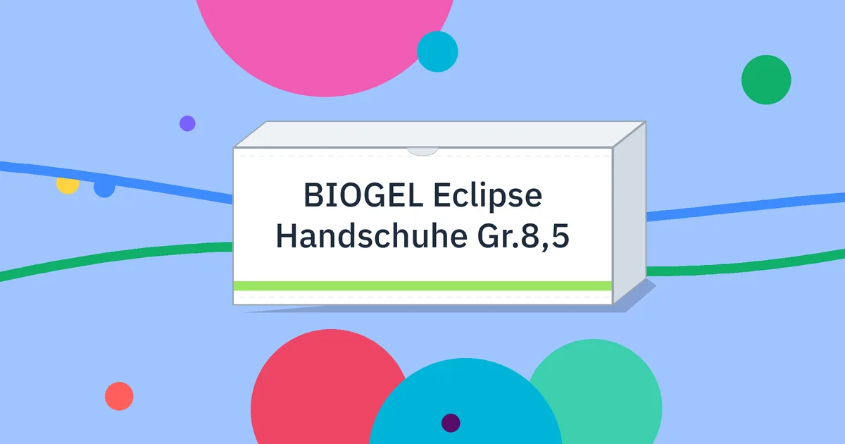 Symbolbild: Packung mit der Aufschrift BIOGEL Eclipse Handschuhe Gr.8,5 (PZN 04764935) – Verfügbarkeit und Bezug in Apotheken in Frankfurt am Main