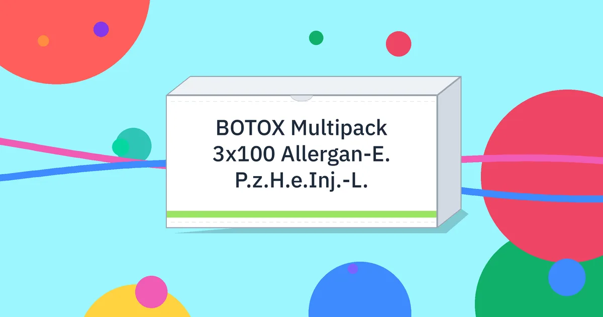 Symbolbild: Packung mit der Aufschrift BOTOX Multipack 3x100 Allergan-E. P.z.H.e.Inj.-L. (PZN 03136734) – Verfügbarkeit und Bezug in Apotheken in Frankfurt am Main