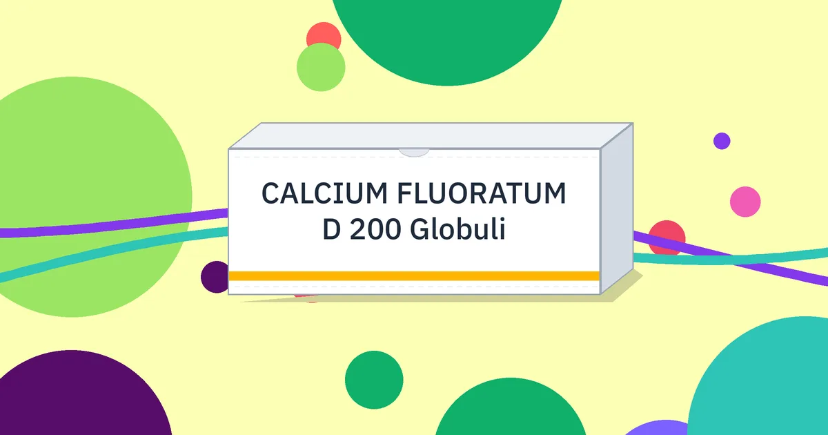 Symbolbild: Packung mit der Aufschrift CALCIUM FLUORATUM D 200 Globuli (PZN 04209116) – Verfügbarkeit und Bezug in Apotheken in Frankfurt am Main