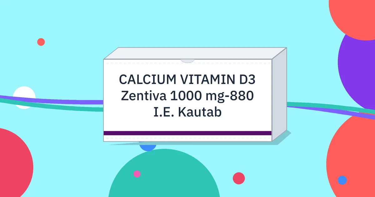Symbolbild: Packung mit der Aufschrift CALCIUM VITAMIN D3 Zentiva 1000 mg-880 I.E. Kautab (PZN 10315696) – Verfügbarkeit und Bezug in Apotheken in Frankfurt am Main