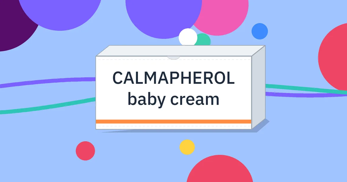 Symbolbild: Packung mit der Aufschrift CALMAPHEROL baby cream (PZN 19161970) – Verfügbarkeit und Bezug in Apotheken in Frankfurt am Main