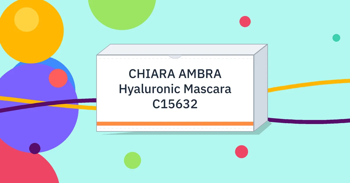 Symbolbild: Packung mit der Aufschrift CHIARA AMBRA Hyaluronic Mascara C15632 (PZN 12464259) – Verfügbarkeit und Bezug in Apotheken in Frankfurt am Main