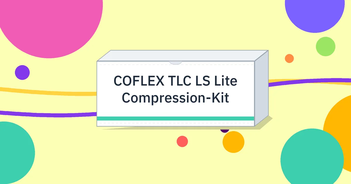 Symbolbild: Packung mit der Aufschrift COFLEX TLC LS Lite Compression-Kit (PZN 17599254) – Verfügbarkeit und Bezug in Apotheken in Frankfurt am Main