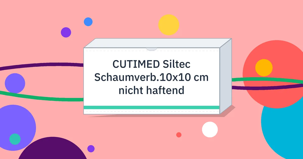 Symbolbild: Packung mit der Aufschrift CUTIMED Siltec Schaumverb.10x10 cm nicht haftend (PZN 01293435) – Verfügbarkeit und Bezug in Apotheken in Frankfurt am Main