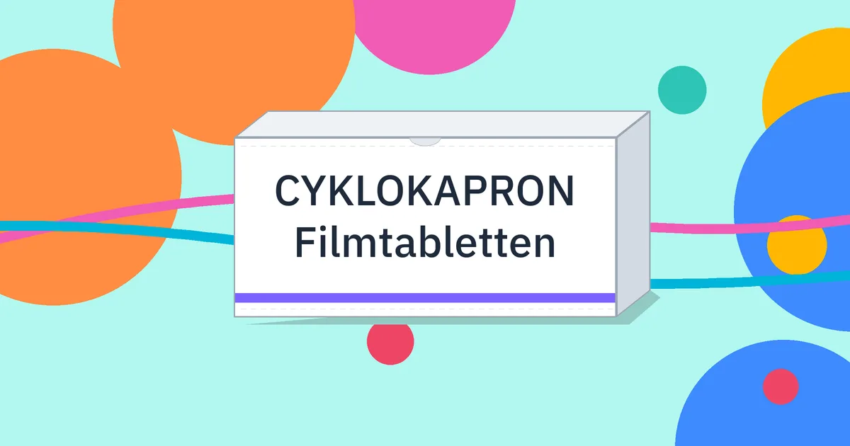 Symbolbild: Packung mit der Aufschrift CYKLOKAPRON Filmtabletten (PZN 09071349) – Verfügbarkeit und Bezug in Apotheken in Frankfurt am Main