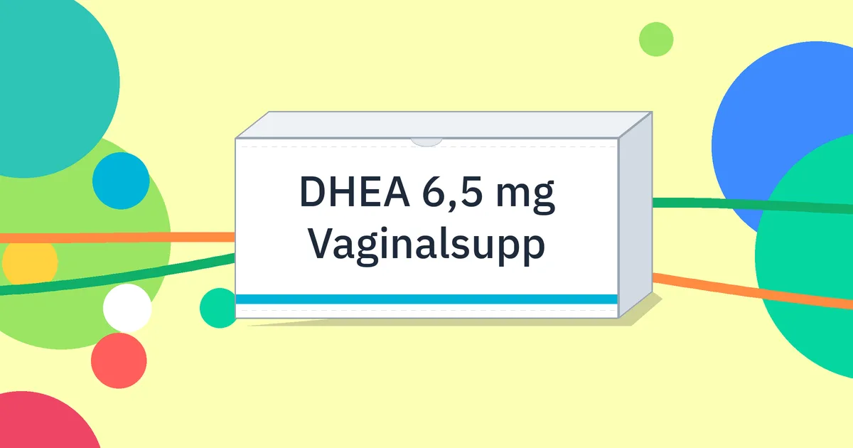 Symbolbild: Packung mit der Aufschrift DHEA 6,5 mg Vaginalsupp (PZN 19412857) – Verfügbarkeit und Bezug in Apotheken in Frankfurt am Main