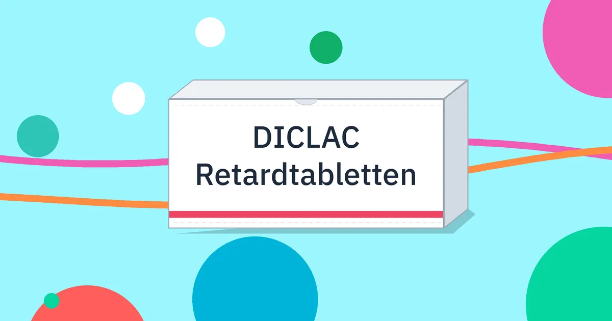 Symbolbild: Packung mit der Aufschrift DICLAC Retardtabletten (PZN 03223189) – Verfügbarkeit und Bezug in Apotheken in Frankfurt am Main