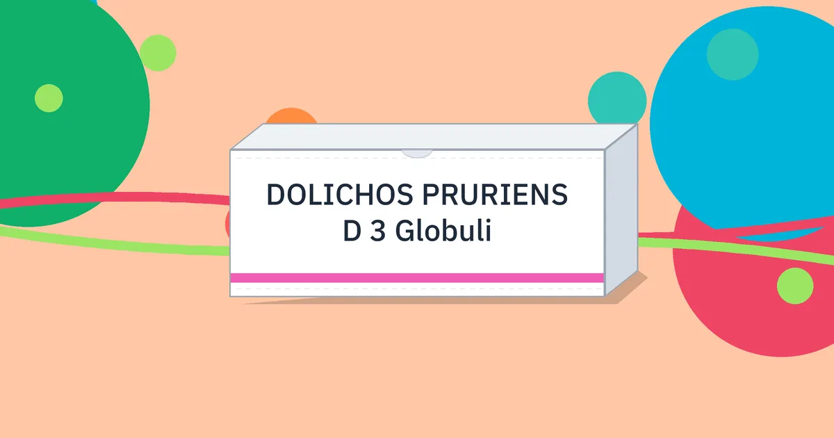Symbolbild: Packung mit der Aufschrift DOLICHOS PRURIENS D 3 Globuli (PZN 04215312) – Verfügbarkeit und Bezug in Apotheken in Frankfurt am Main