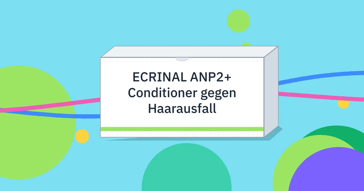 Symbolbild: Packung mit der Aufschrift ECRINAL ANP2+ Conditioner gegen Haarausfall (PZN 11711709) – Verfügbarkeit und Bezug in Apotheken in Frankfurt am Main
