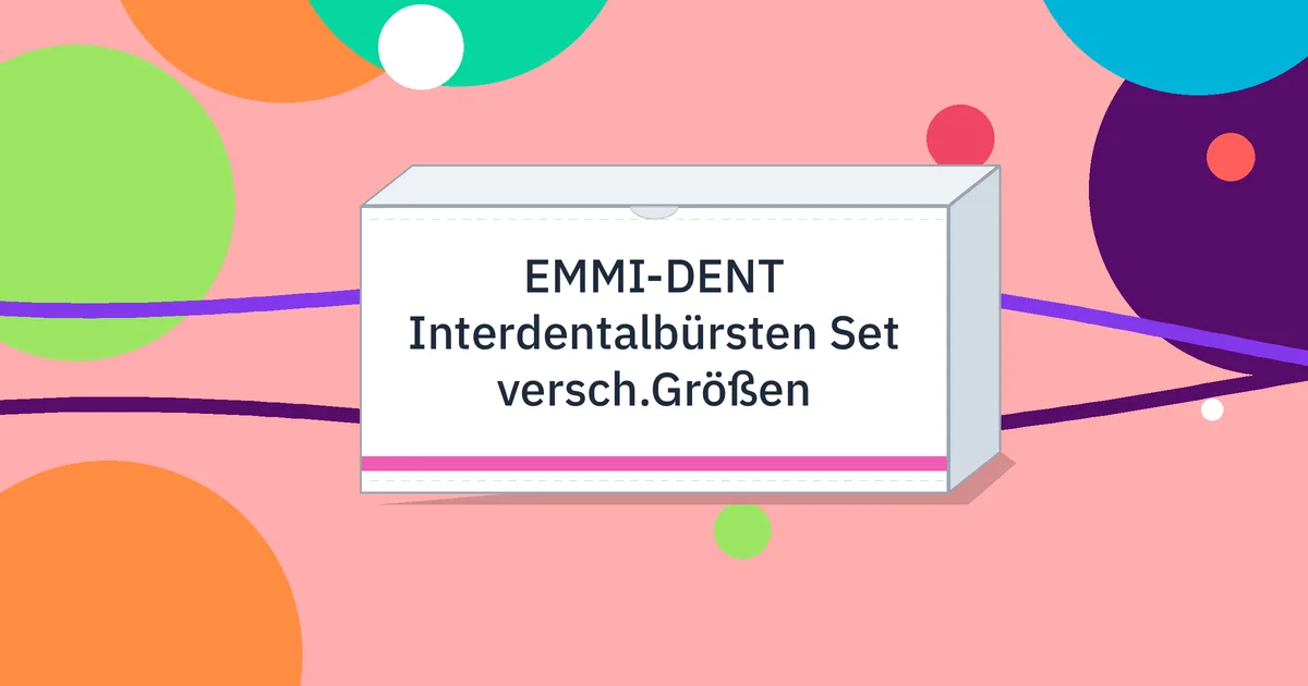 Symbolbild: Packung mit der Aufschrift EMMI-DENT Interdentalbürsten Set versch.Größen (PZN 13914960) – Verfügbarkeit und Bezug in Apotheken in Frankfurt am Main
