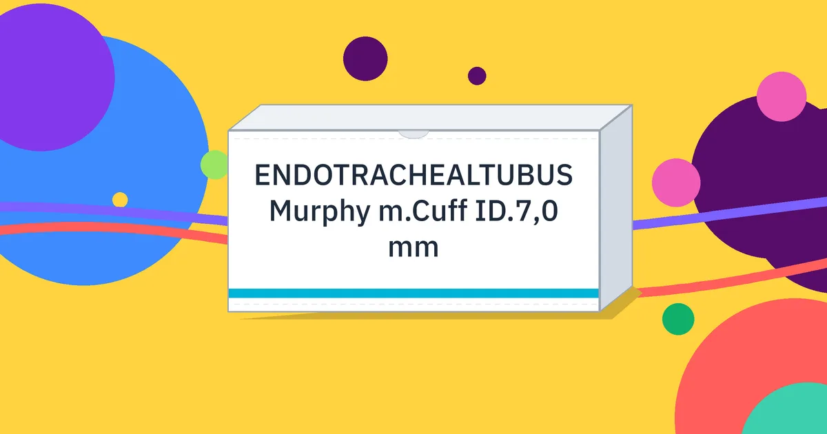 Symbolbild: Packung mit der Aufschrift ENDOTRACHEALTUBUS Murphy m.Cuff ID.7,0 mm (PZN 07218966) – Verfügbarkeit und Bezug in Apotheken in Frankfurt am Main