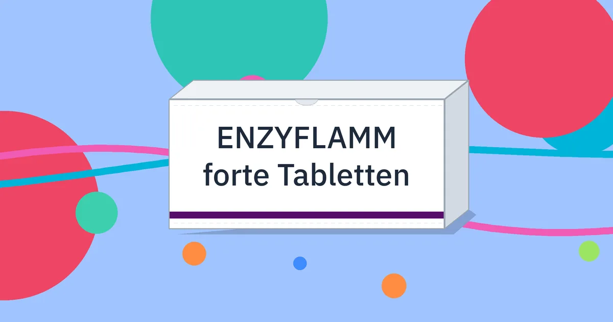 Symbolbild: Packung mit der Aufschrift ENZYFLAMM forte Tabletten (PZN 11335695) – Verfügbarkeit und Bezug in Apotheken in Frankfurt am Main