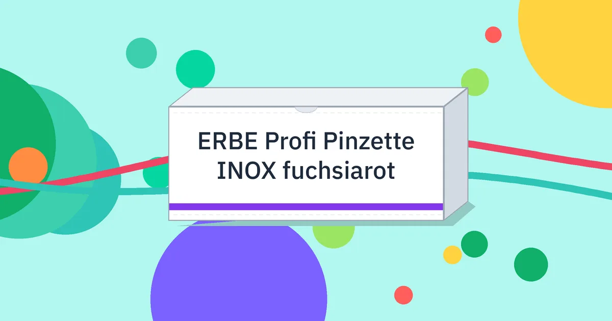 Symbolbild: Packung mit der Aufschrift ERBE Profi Pinzette INOX fuchsiarot (PZN 15733866) – Verfügbarkeit und Bezug in Apotheken in Frankfurt am Main