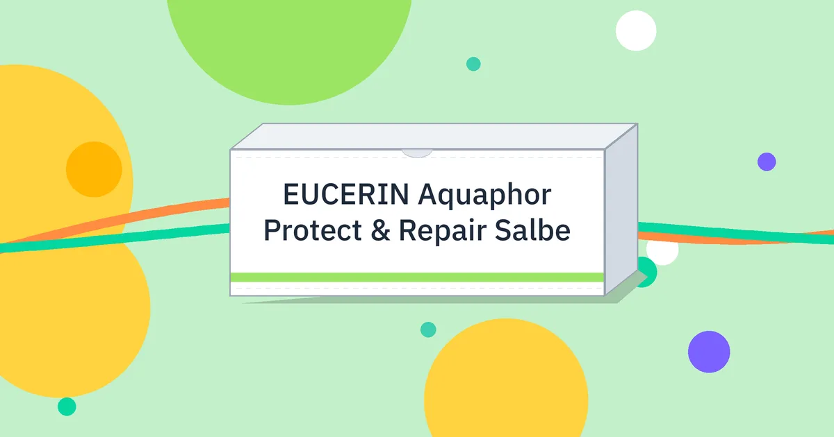 Symbolbild: Packung mit der Aufschrift EUCERIN Aquaphor Protect & Repair Salbe (PZN 13889216) – Verfügbarkeit und Bezug in Apotheken in Frankfurt am Main