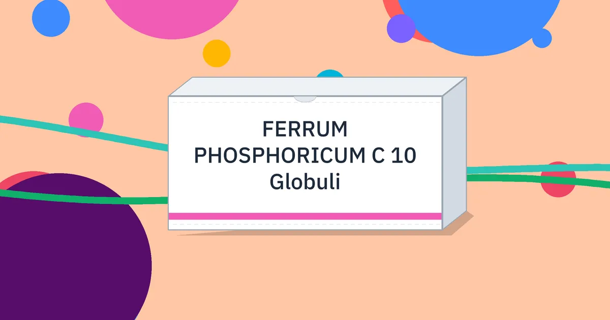 Symbolbild: Packung mit der Aufschrift FERRUM PHOSPHORICUM C 10 Globuli (PZN 04992122) – Verfügbarkeit und Bezug in Apotheken in Frankfurt am Main