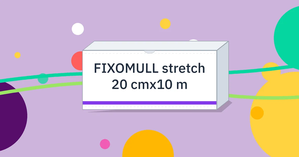 Symbolbild: Packung mit der Aufschrift FIXOMULL stretch 20 cmx10 m (PZN 17414154) – Verfügbarkeit und Bezug in Apotheken in Frankfurt am Main
